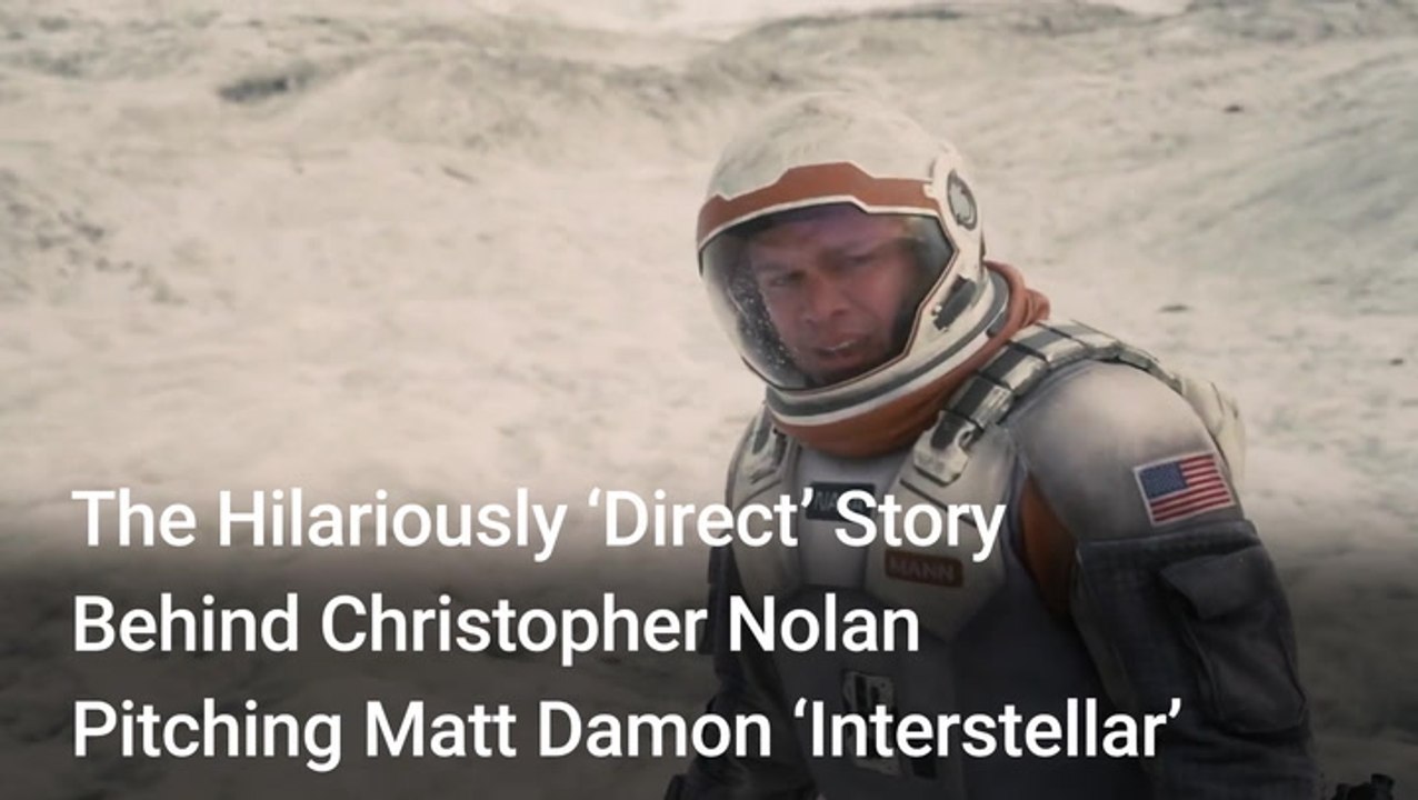 The Hilariously 'Direct' Story Behind Christopher Nolan Pitching Matt ...