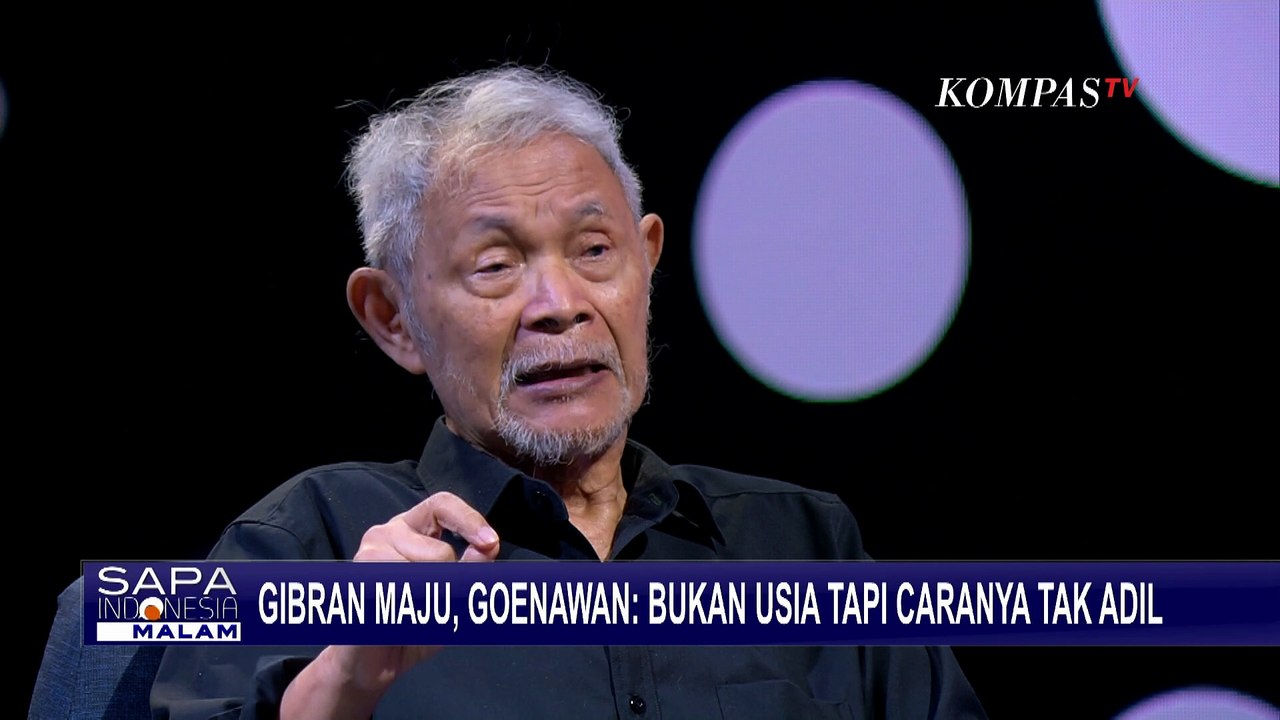 Budayawan dan Pendiri Majalah Tempo Goenawan Mohamad Kecewa Gibran Maju ...