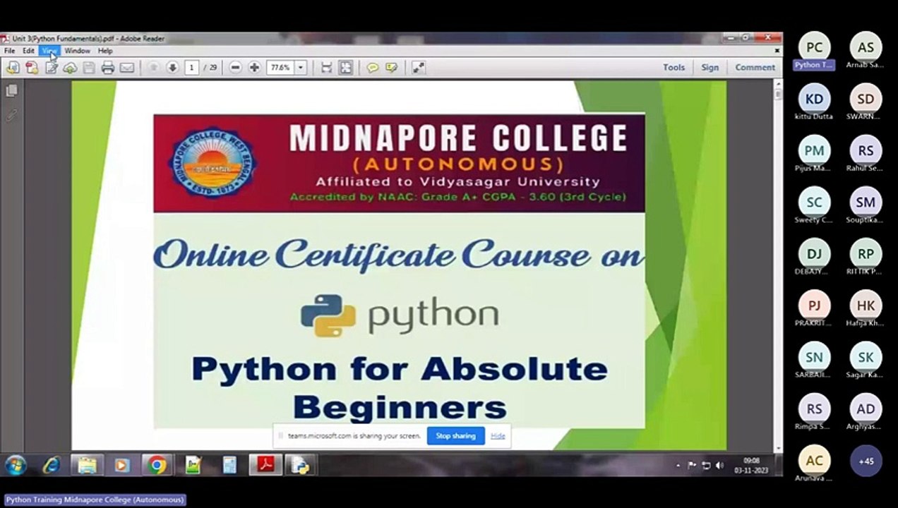 Batch 1 Python Fundamental 1 - video Dailymotion