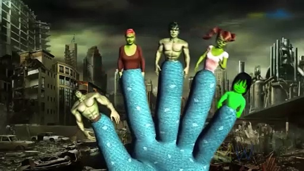 Hulk Cartoon Finger Family Rhymes for Children Finger Family Nursery ...