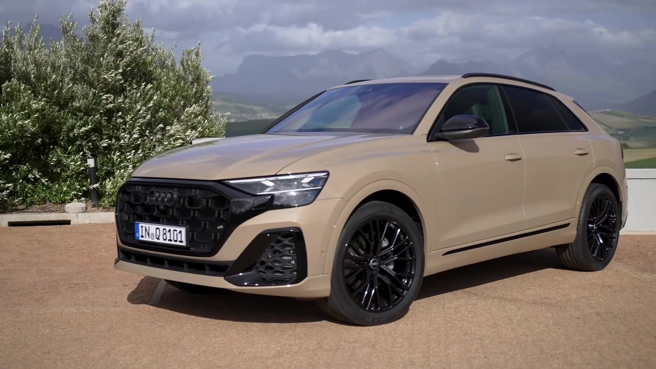 The new Audi Q8 TFSI Design Preview in Sakhir Gold - video Dailymotion