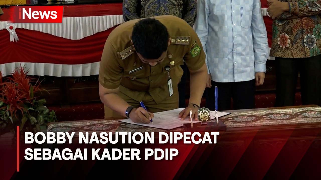 Wali Kota Medan Bobby Nasution Resmi Dipecat Sebagai Kader PDIP - Video Dailymotion