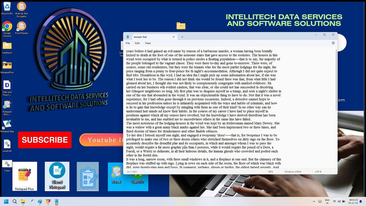 Convert Data Entry Images to Pixcel Notepad .nts format and Notepad Plus .wrt format using Bulk ...