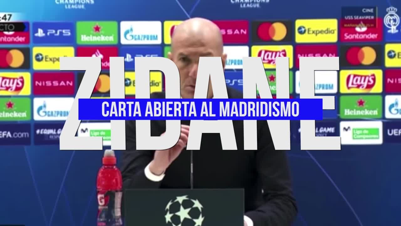 ZIDANE, CARTA ABIERTA A LA AFICIÓN DEL REAL MADRID| "Me voy porque el ...