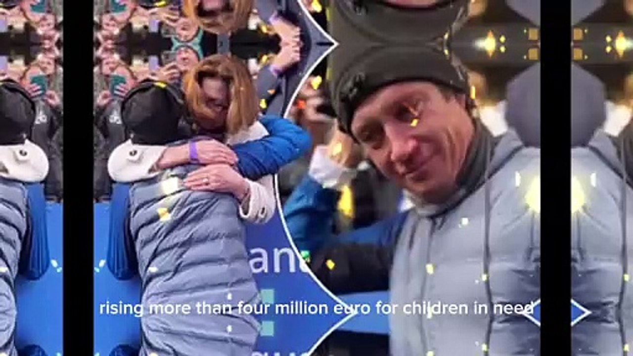 Emotional Vernon Kay hugs his mum and dad as he COMPLETES gruelling ...