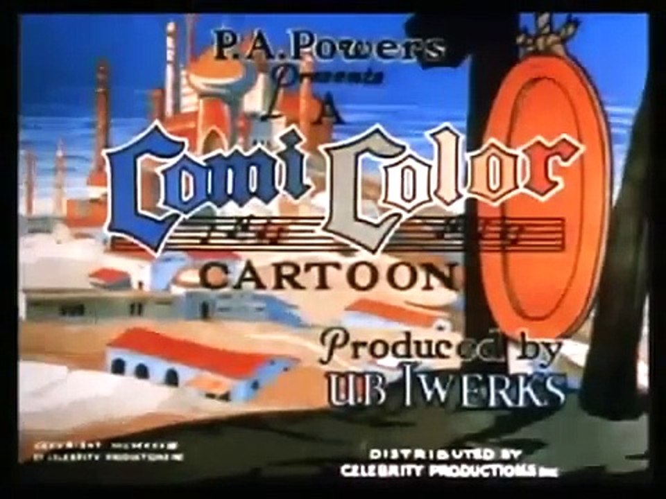 Ub Iwerks cartoon Comicolor Aladdin and the Wonderful Lamp 1934 (old ...