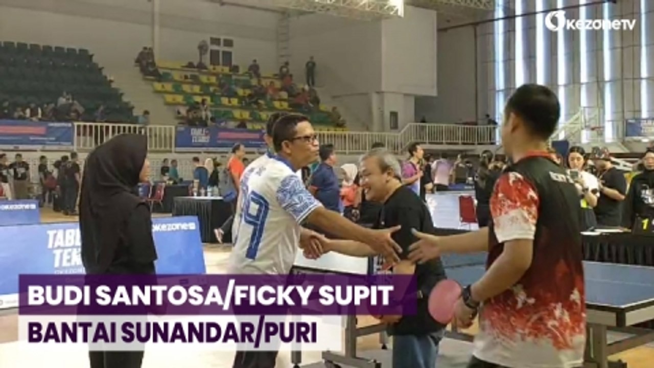Table Tennis Okezone 2023: Budi Santosa/Ficky Supit Bantai Sunandar/Puri 2-0 - video Dailymotion