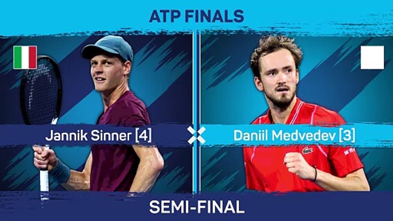 Sinner reaches his first final at the ATP Finals - video Dailymotion