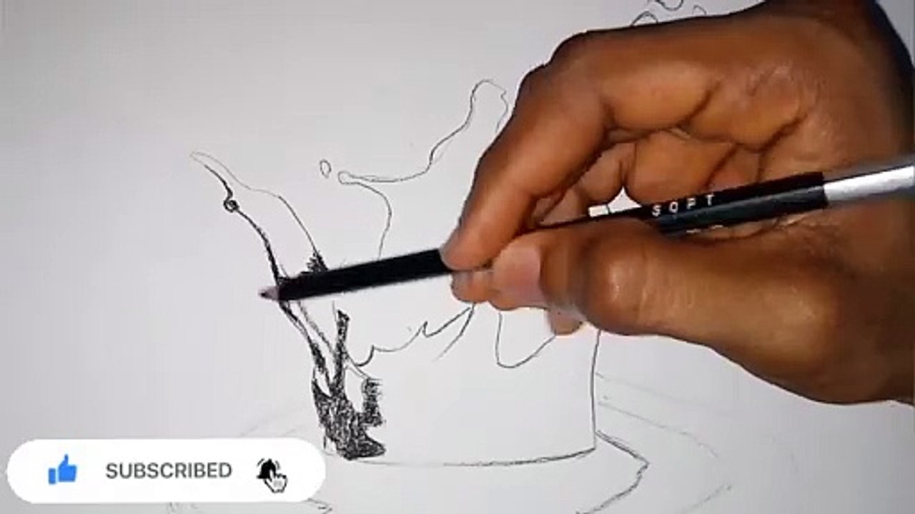 How to draw Water Splash for Beginners Easiest water drawing - video ...