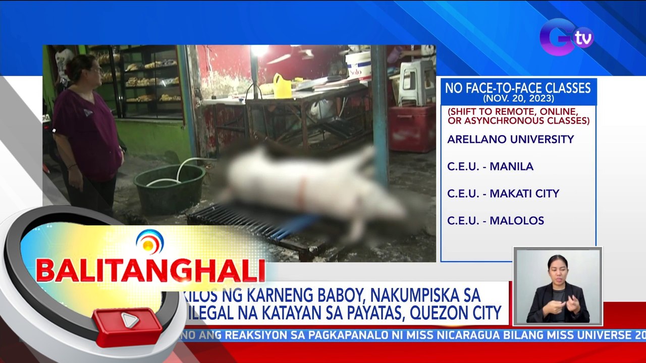 170 kilos ng karneng baboy, nakumpiska sa mga ilegal na katayan sa ...