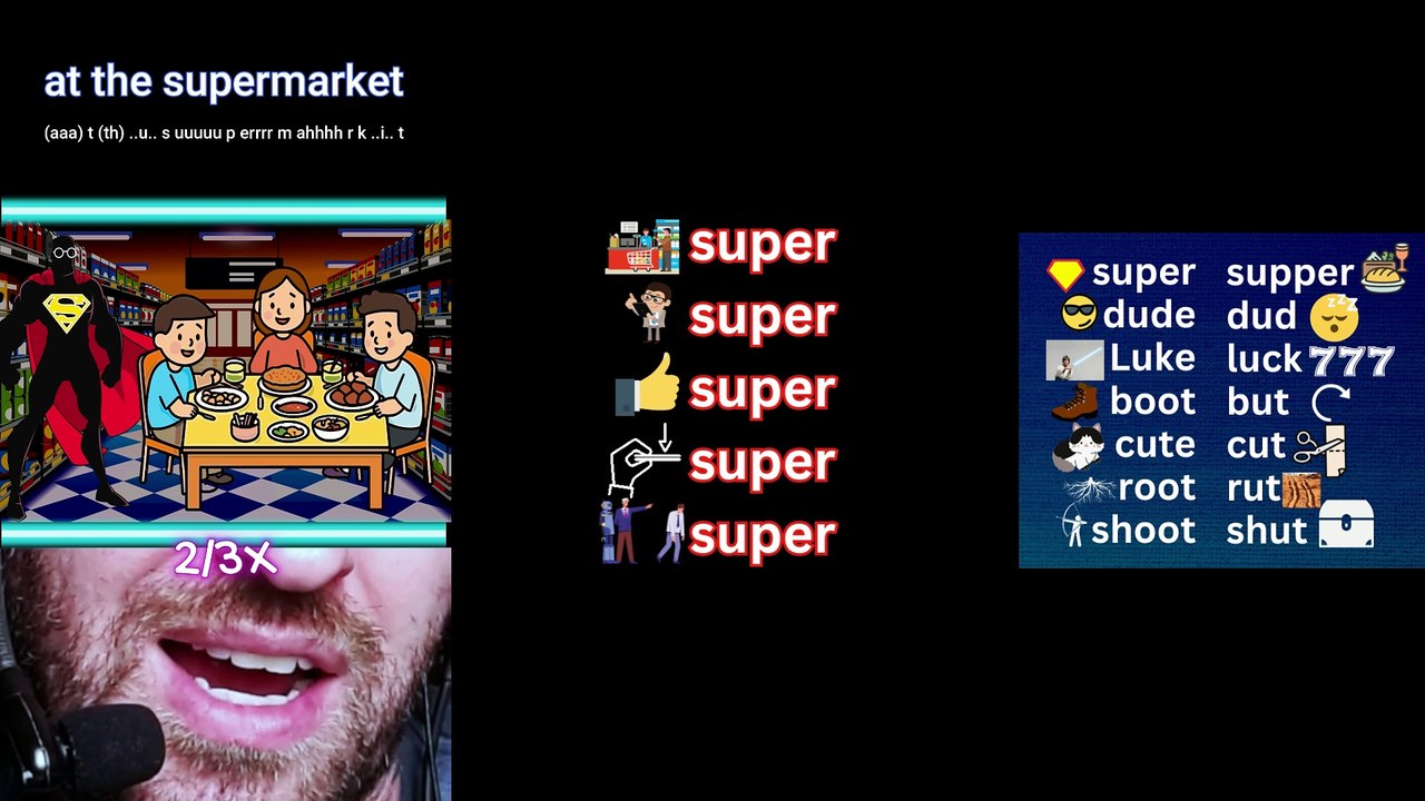 ¿Cual es la diferencia? SUPER vs. SUPPER pronunciación - video Dailymotion