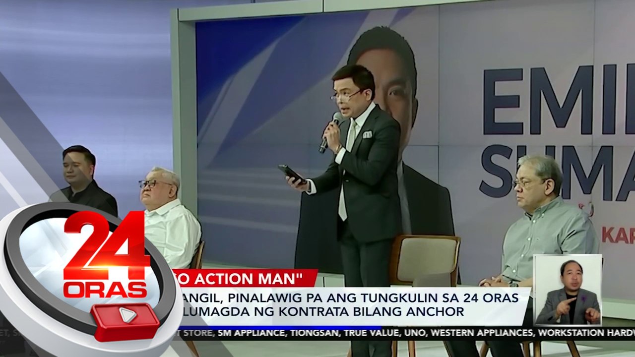 Emil Sumangil, pinalawig pa ang tungkulin sa 24 Oras matapos lumagda ng ...