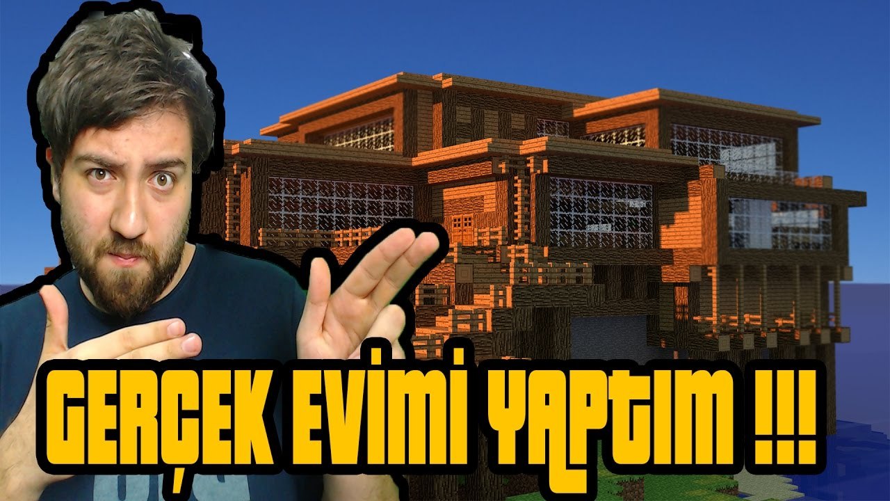 Gerçek Hayattaki Evimi Yaptım !!! - Minecraft Modern Evler ...