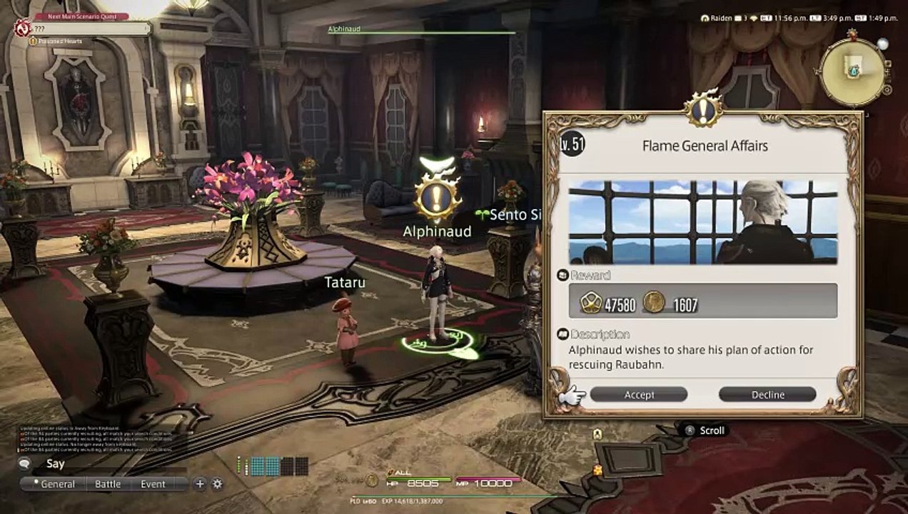 Final Fantasy 14 - Flame General Affairs | Heavensward Main Scenario ...