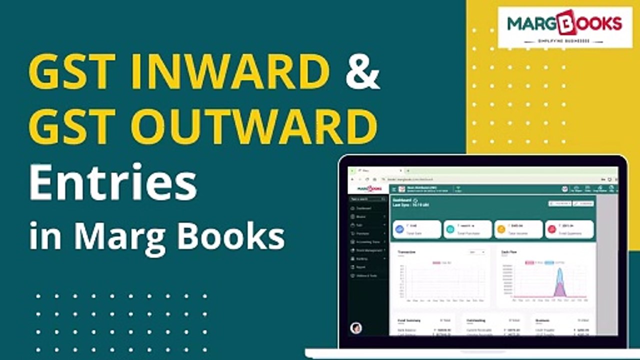 GST Inward Outward Entry Process in Marg Books - video Dailymotion