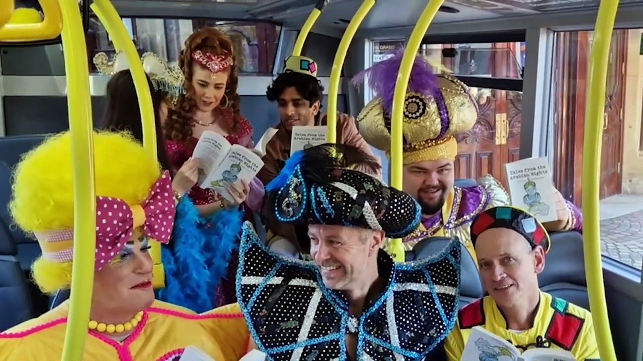 Panto stars go for magical fun-filled bus ride - video Dailymotion