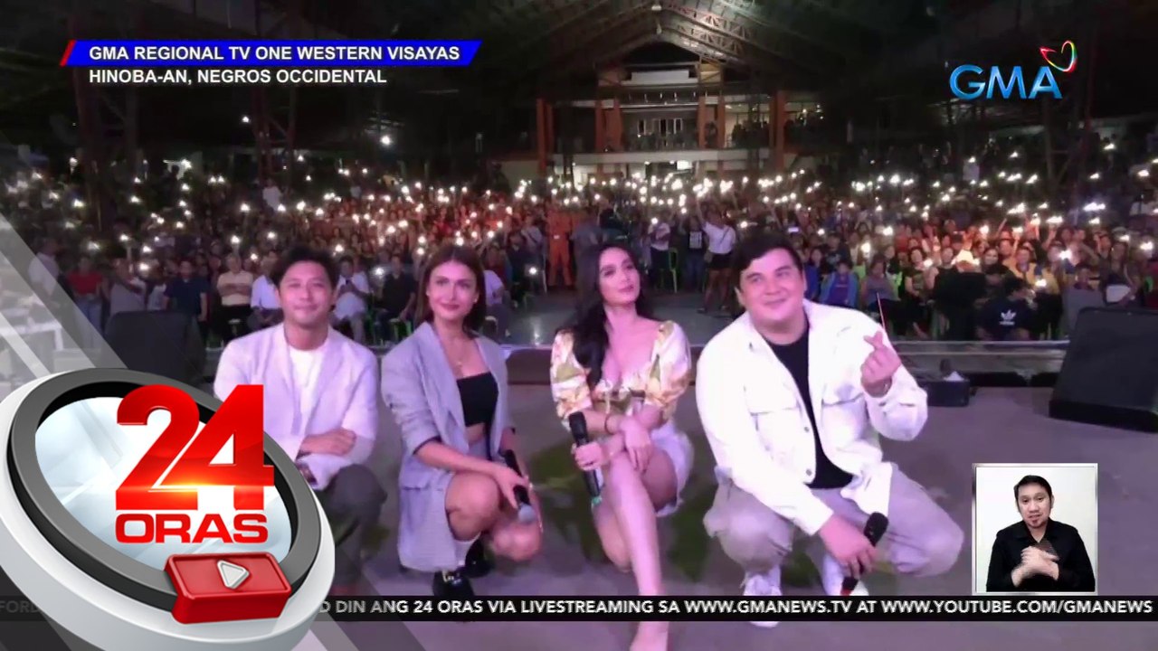 Ilang Sparkle at Kapuso stars, nagpasaya ng mga Pangasinense | 24 Oras - video Dailymotion