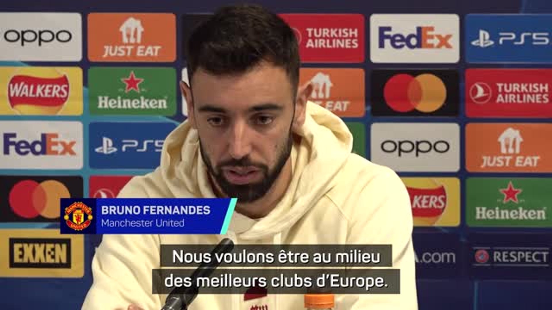 B. Fernandes : "Nous voulons être au milieu des meilleurs clubs d ...