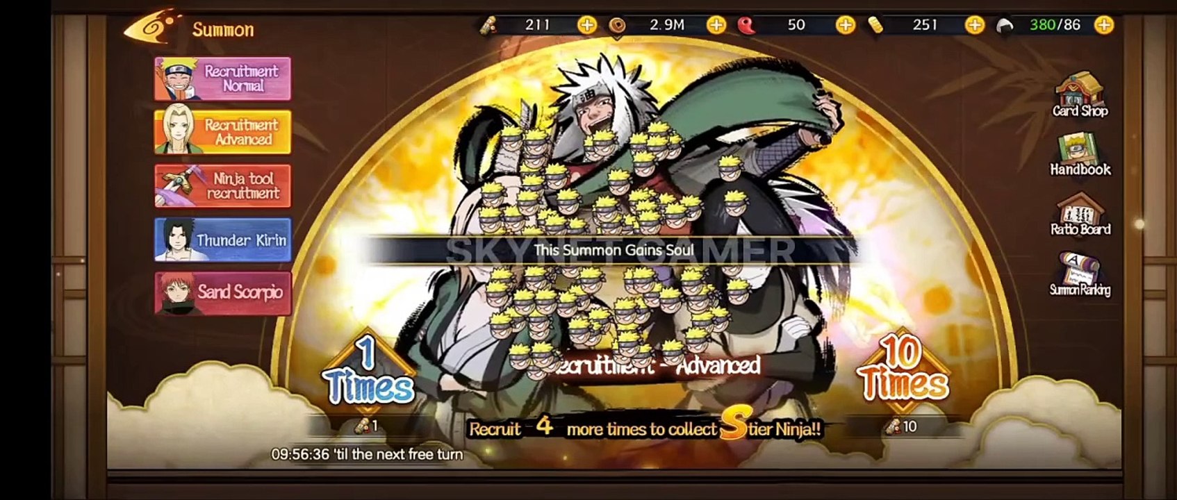 Naruto Game (Tales Of Gallant) Summon 100 Scrolls Best SS Rank ...