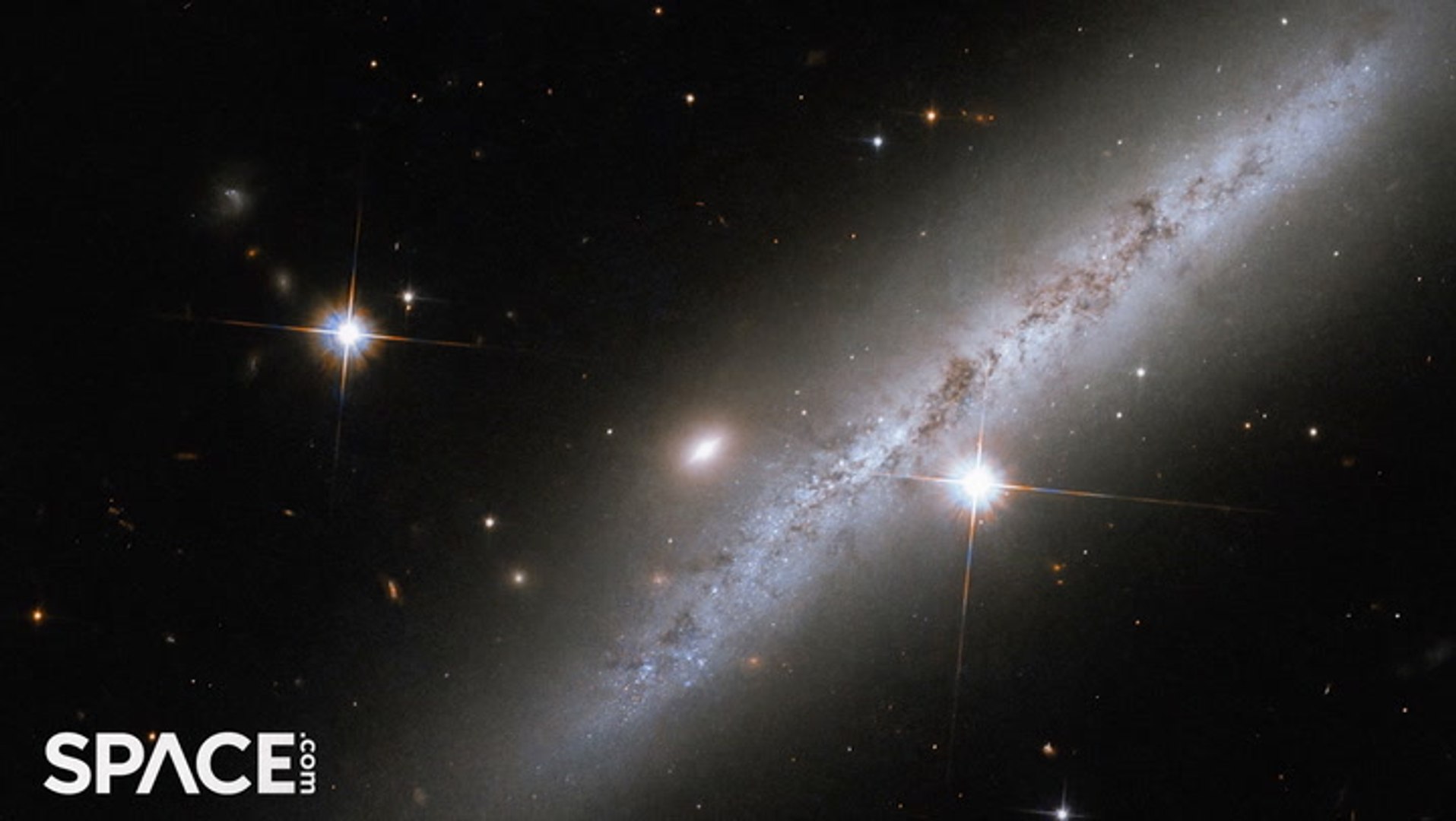 Hubble Spiral Galaxy Side View