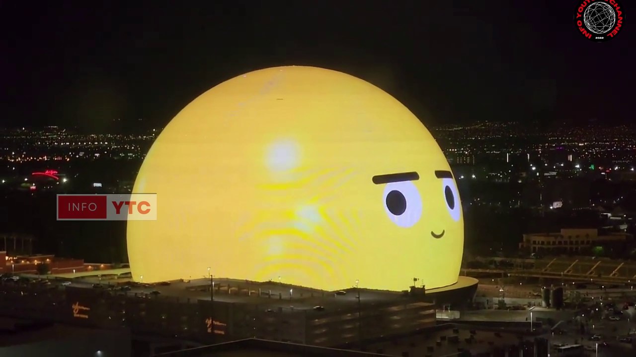 Las Vegas $2.3BN Mega Sphere NEW! World's Largest LED Sphere Lights Up ...