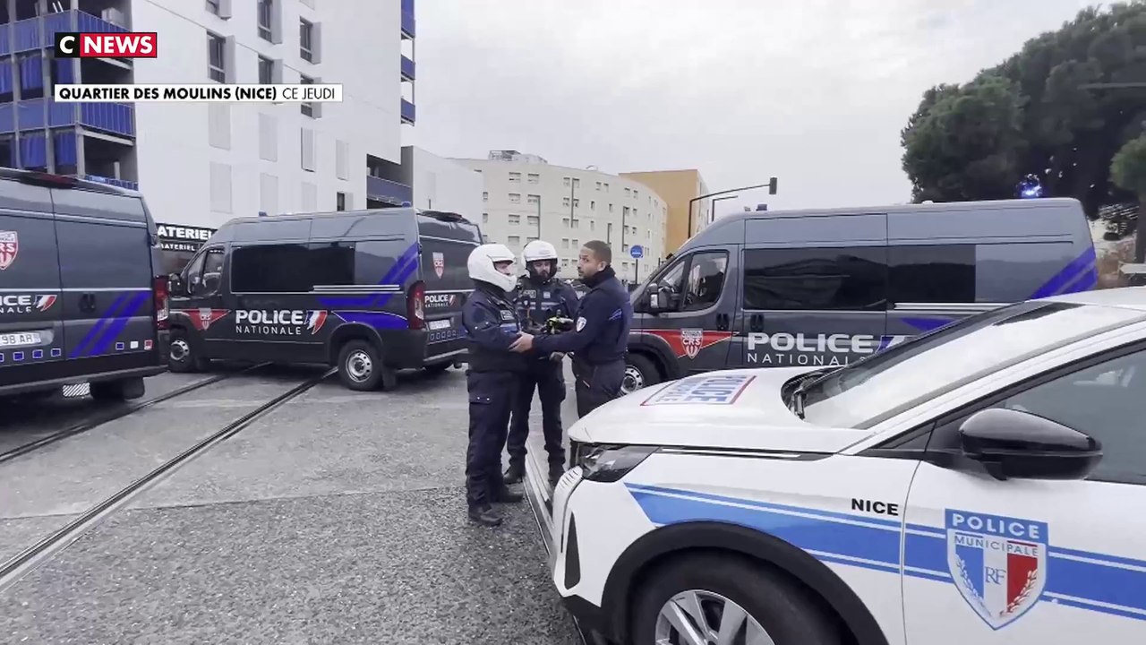 Nice : après la CRS8, la CRS81 dans le quartier des Moulins - Vidéo Dailymotion