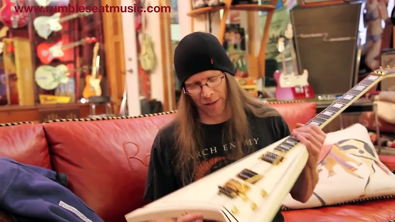 Mike Hickey plays a Charvel/Jackson 1992 Limited Edition Concorde V at ...