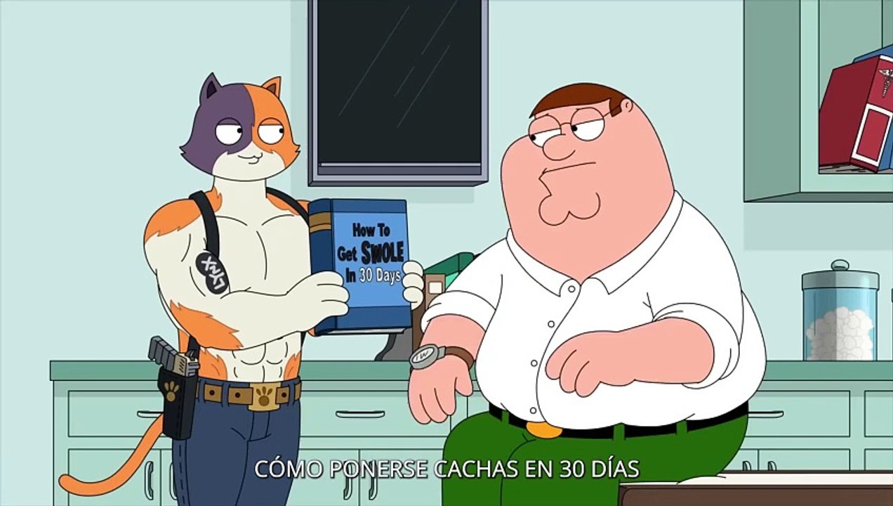 Peter Griffin pide ayuda a Miaúsculos para ponerse en forma - Corto ...