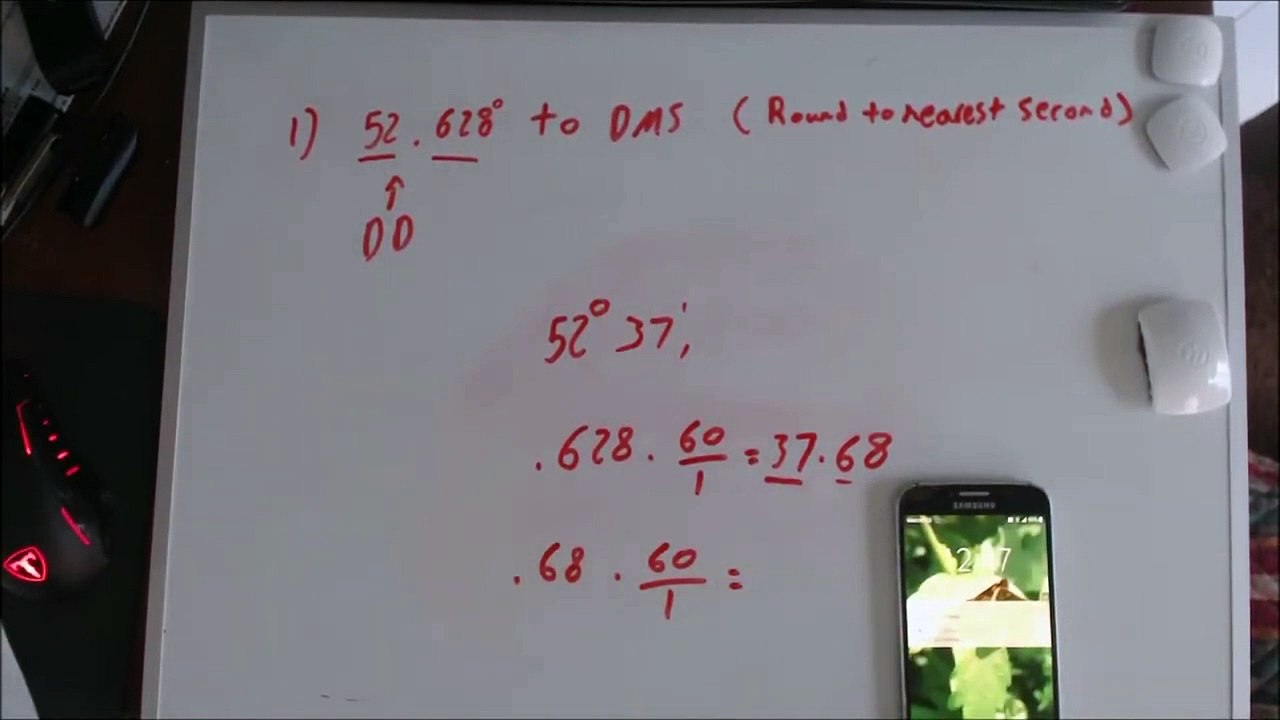 How to convert from DD to DMS and from DMS to DD - Trigonometry - video ...
