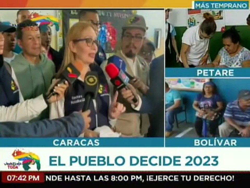 Rectora del CNE Rosalba Gil indica que el proceso electoral transcurre ...