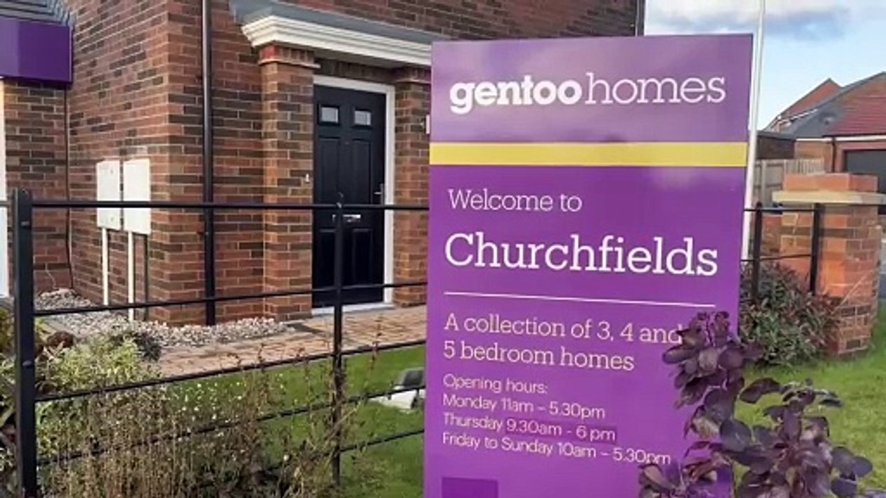 A look around the new Churchfields housing estate in Sunderland - video ...