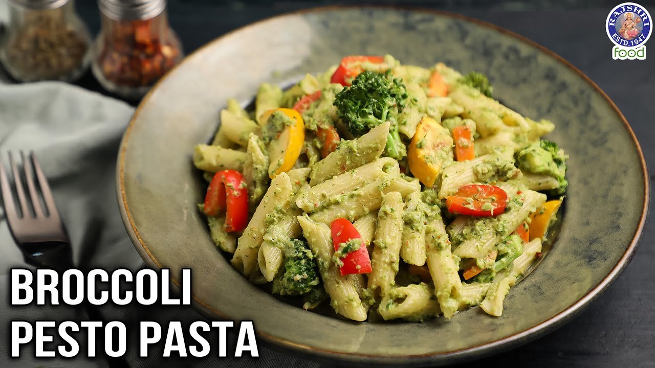 Broccoli Pesto Pasta | How to Make Broccoli Pesto Pasta Recipe at Home ...