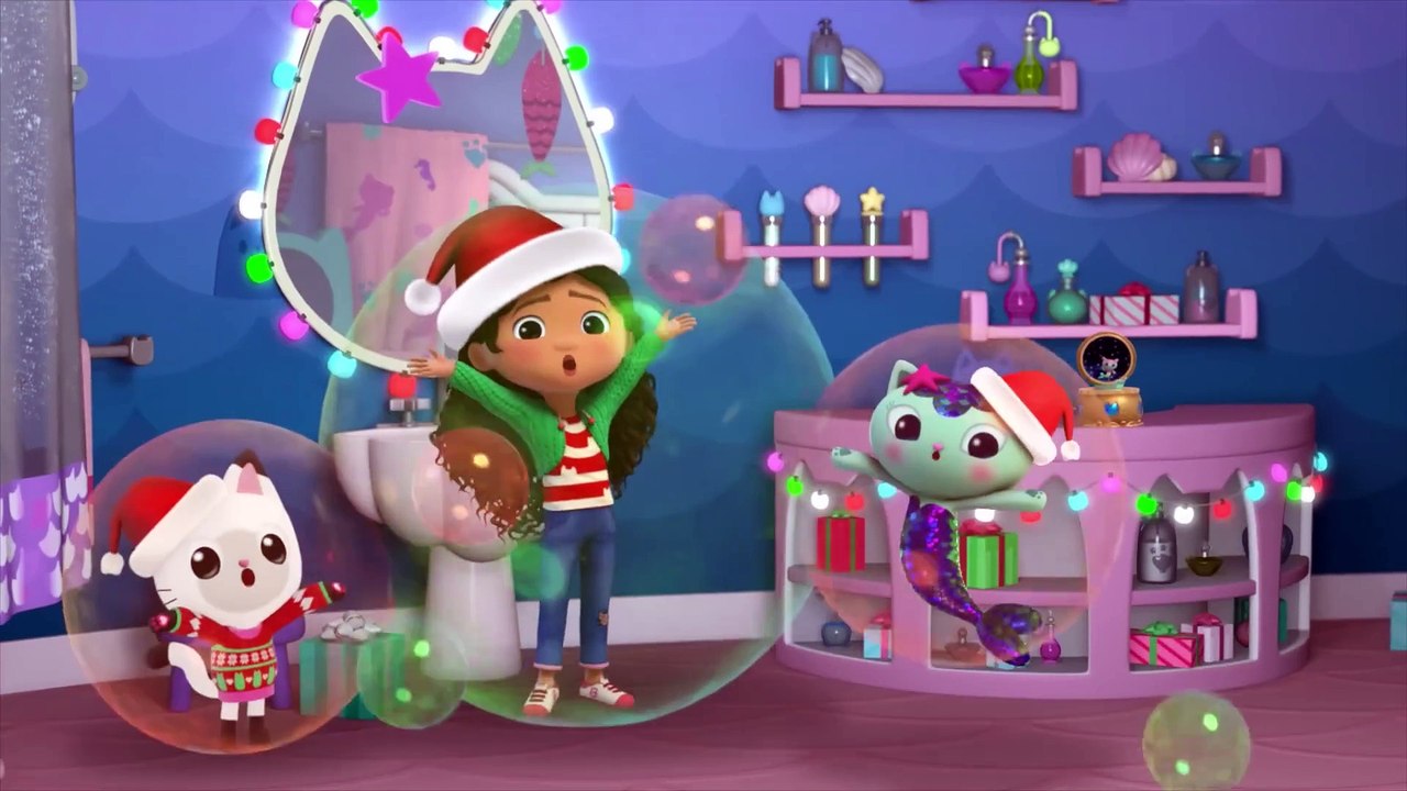 GABBY ET LA MAISON MAGIQUE - Clip et paroles de « Miaouyeux Noël ...