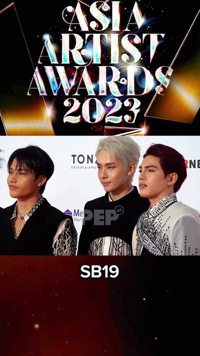 SB19 on the #AAA2023 red carpet #PEP - video Dailymotion