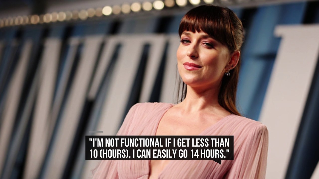 Dakota Johnson 'can easily' sleep for '14 hours' - video Dailymotion