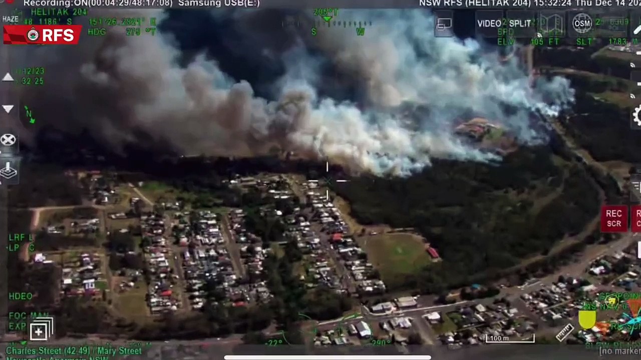 Emergency warning issued as Abermain fire takes hold - video Dailymotion
