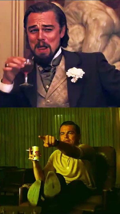 All Leonardo Dicaprio movie meme pointing django face laughing - video Dailymotion