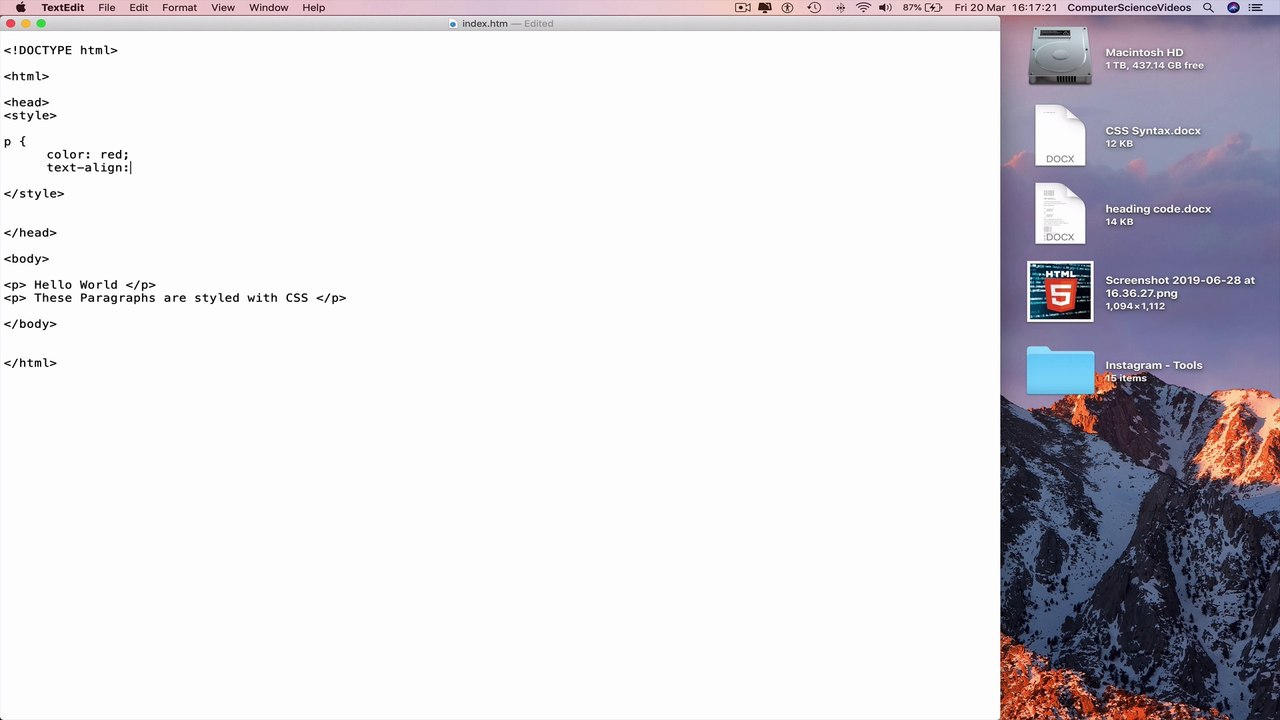 CSS3 PROGRAMMING - Tutorial 2 | CSS Syntax - video Dailymotion