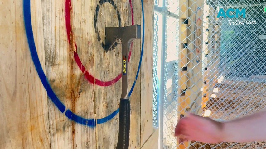 Inside Maniax Axe Throwing | The Canberra Times | Canberra, ACT