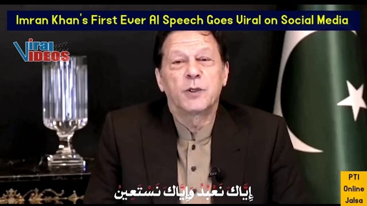 Imran Khan's First Ever AI Speech Goes Viral on Social Media - PTI ...