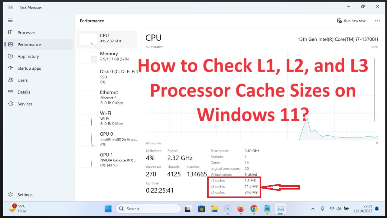 How to Check L1, L2, and L3 Processor Cache Sizes on Windows 11 ...