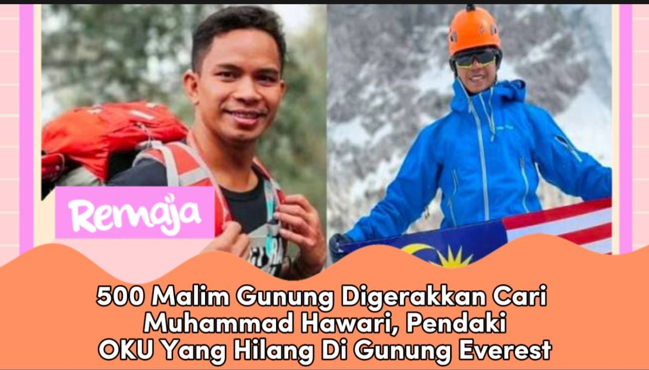 500 Malim Gunung Digerakkan Cari Muhammad Hawari, Pendaki OKU Yang ...