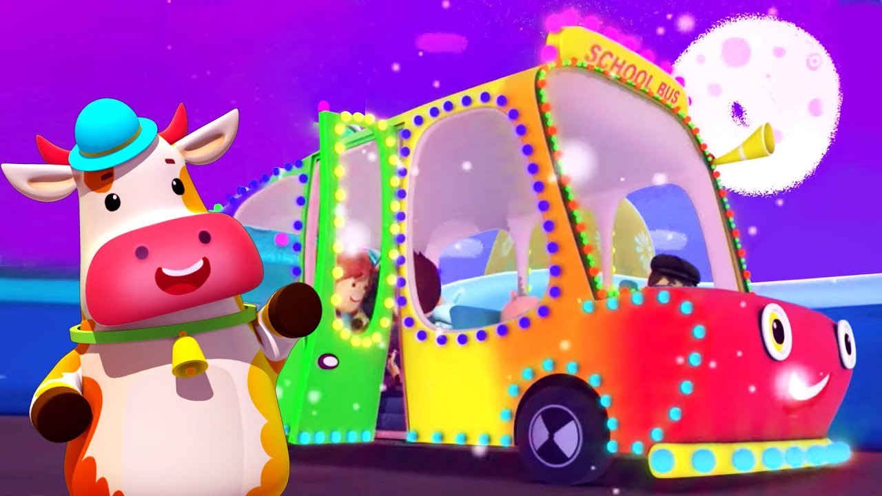 Christmas Wheels On The Bus Go Round And Round, Vehicles for Kids ...