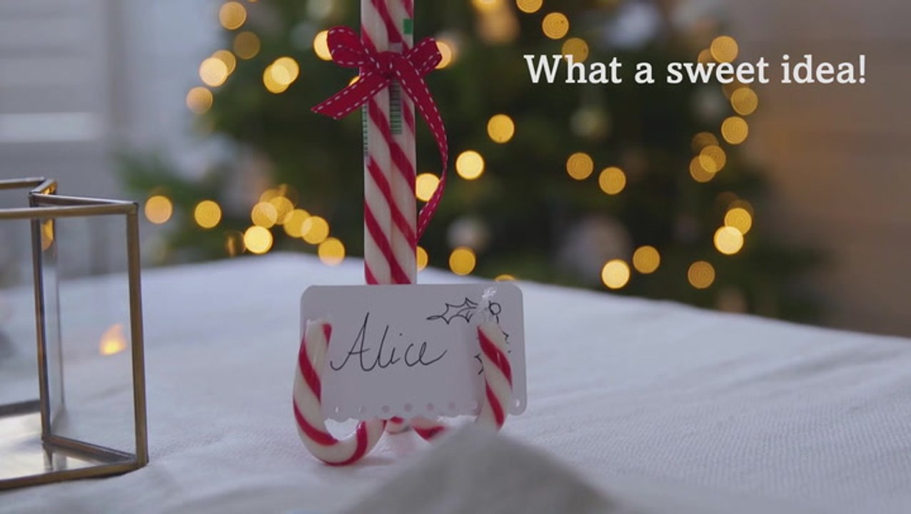 How To Make A Christmas Candy Cane Name Holder | Ideal Home - video ...
