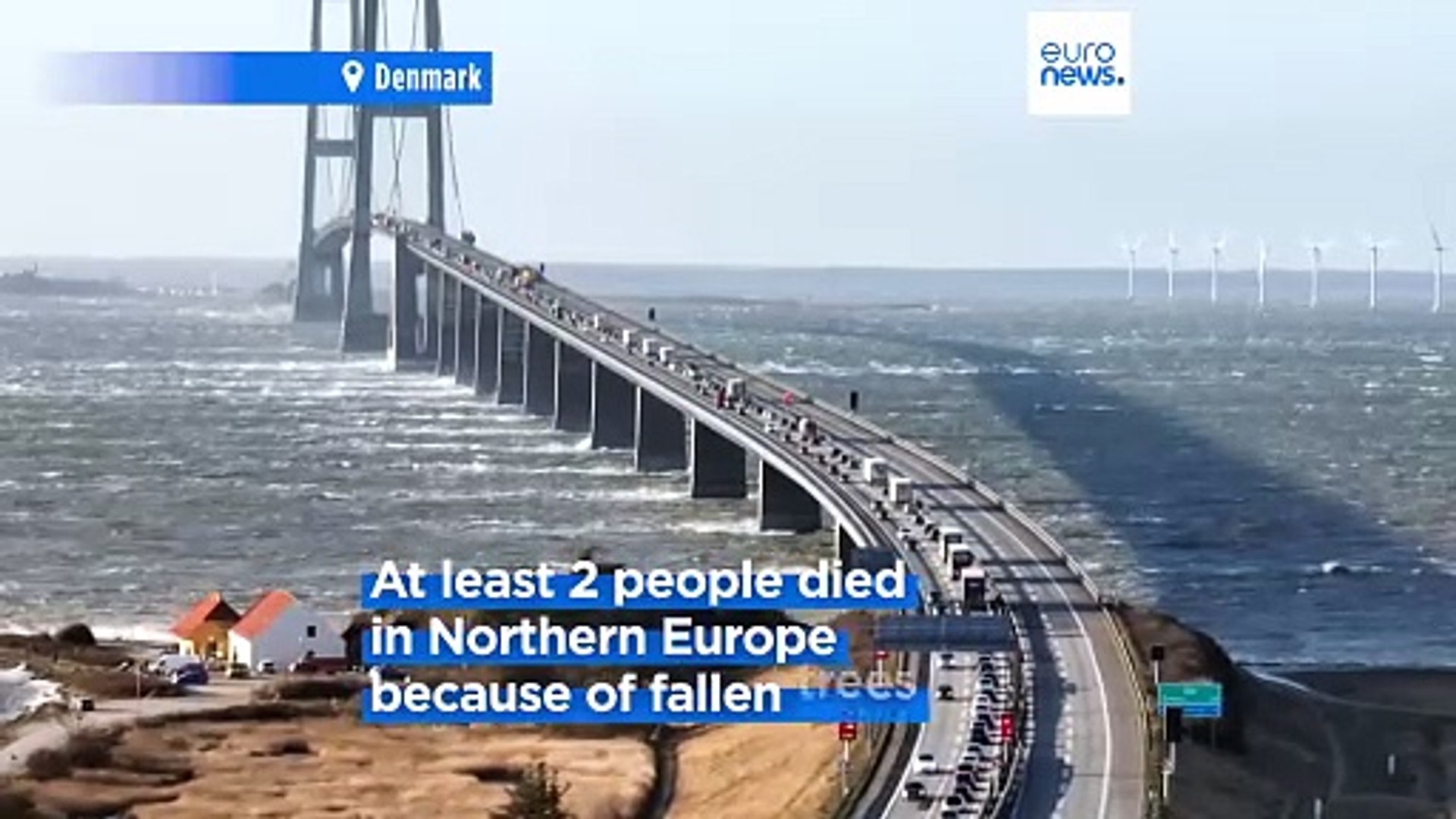 Storms across Northern Europe kills two