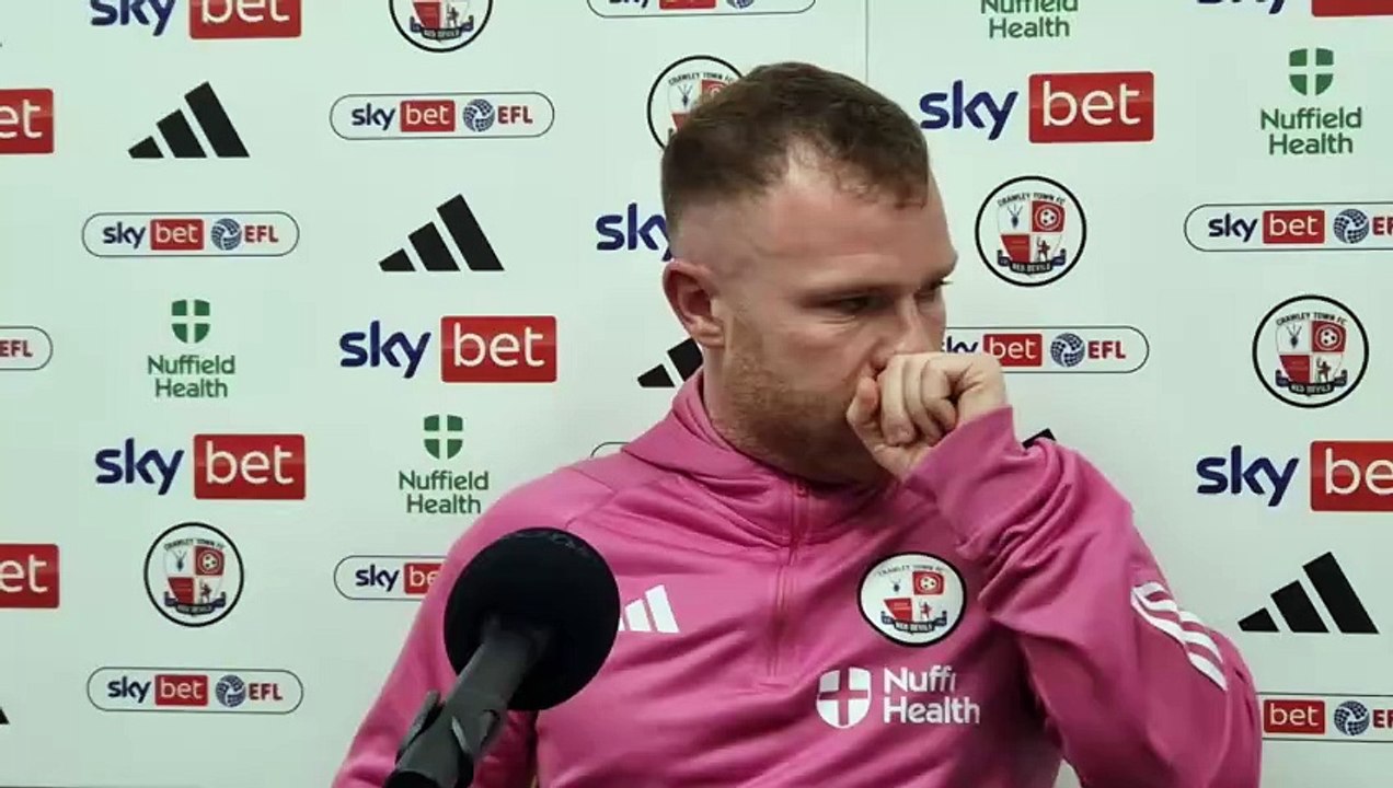 Crawley Town 1, AFC Wimbledon 2 | Adam Campbell's post match interview ...