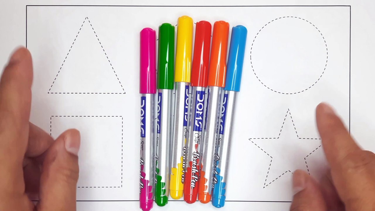 Shapes drawing for kids, Learn 2d shapes, colors for toddlers ...