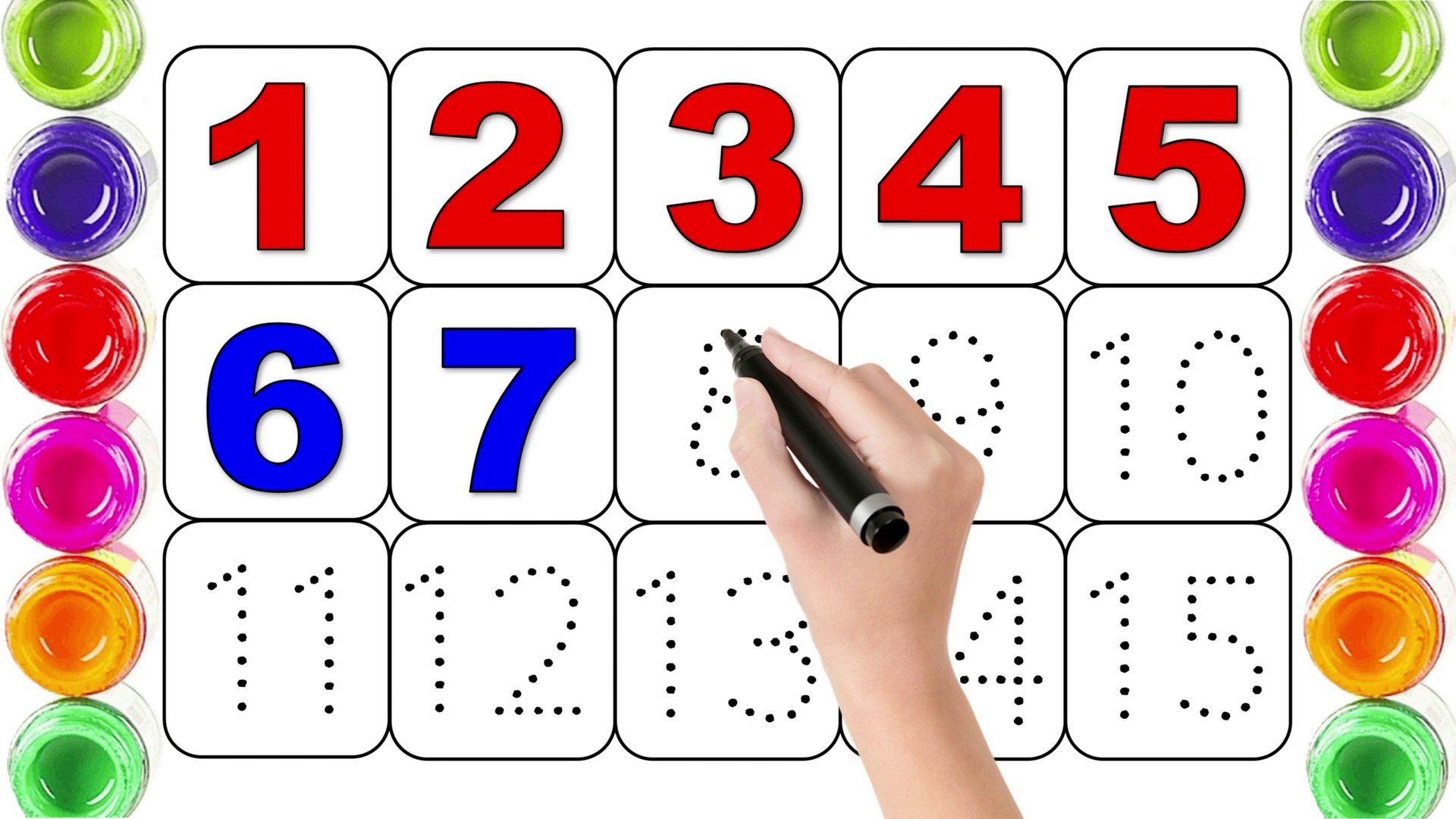 Numbers Song Learn Counting From 1 To 10 123 Nursery Numbers Counting