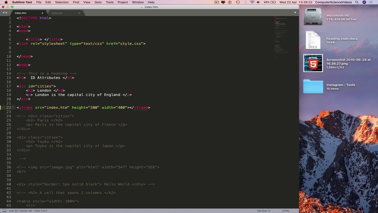 How to INSERT iFrames to Your HTML Website - Basic Tutorial - video Dailymotion