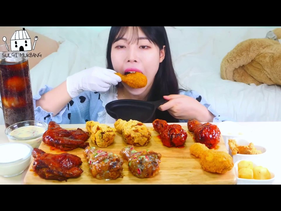 ASMR MUKBANG| Various Chicken Party(BBURINKLE, Seasoned, Roasting ...